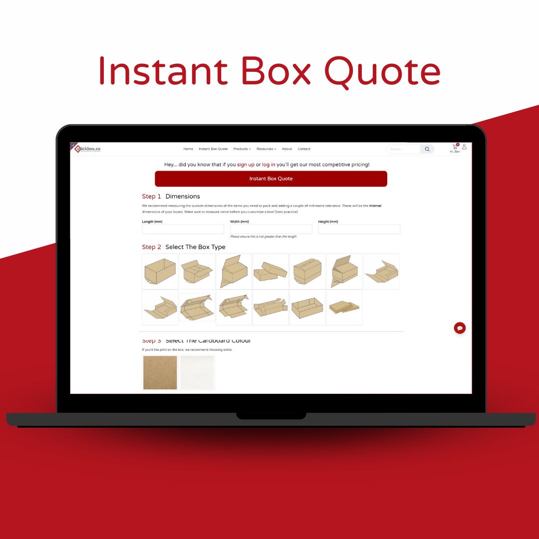 Instant Box Quote | Order Custom Sized Boxes Online